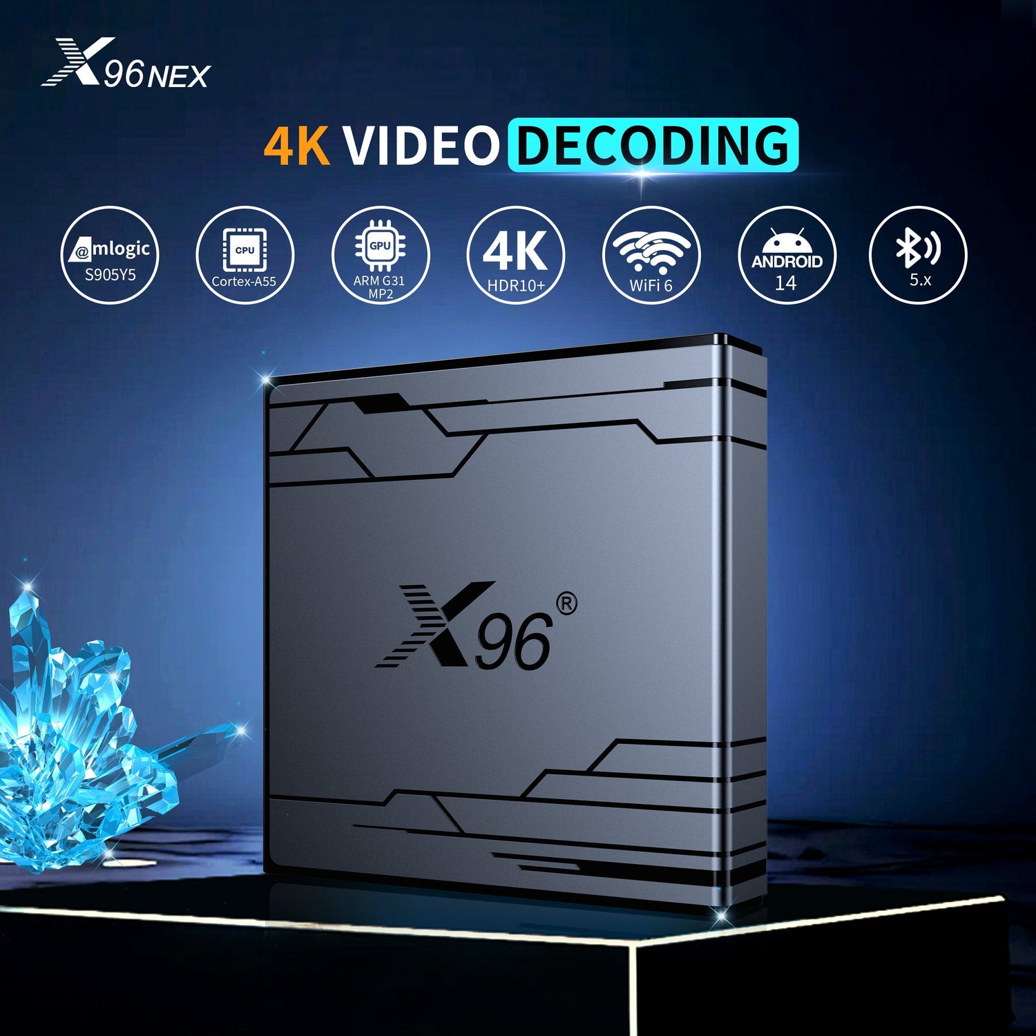 Amlogic S905Y5 TV Box Quad Core 4K Android Set Top Box——X96 NEX – X96mini TV Box