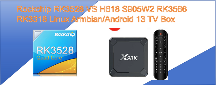 瑞芯微 RK3528 VS H618 S905W2 RK3566 RK3318 Linux Armbian/Android 13 – X96mini 電視盒