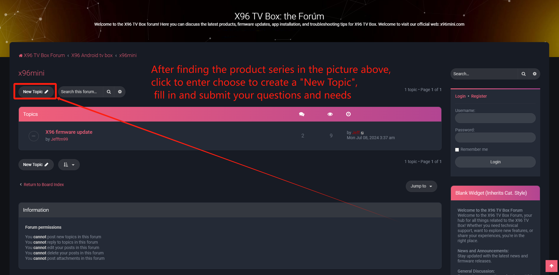 Aide et support – Boîtier TV X96mini