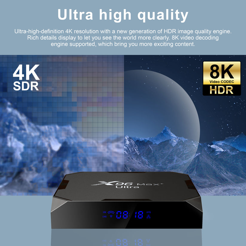 X96 Max+ Ultra Quad Core Amlogic S905X4 TV Box – X96mini TV Box